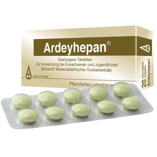 ARDEYHEPAN coated tablets 20 pc Milk thistle extract, liver cirrhosis ...