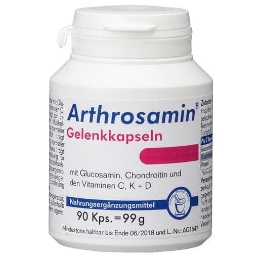 ARTHROSAMINE, glucosamine, chondroitin, vitamins C, K, D UK – ELIVERA UK