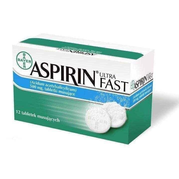 ASPIRIN Ultra Fast x 12 effervescent tablets, strong headaches UK ...