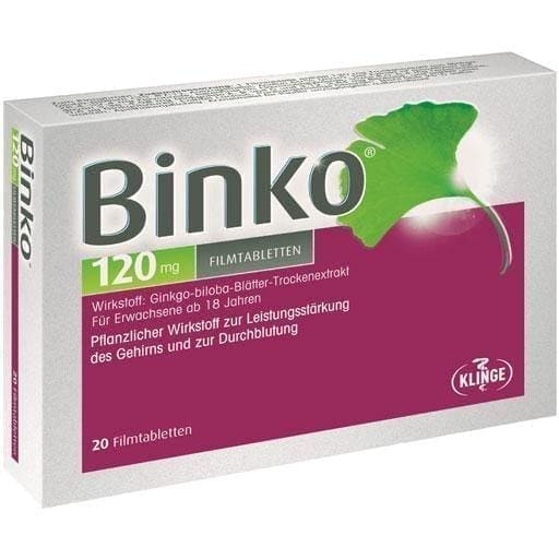 BINKO 120 mg film-coated tablets 20 pc memory, concentration disorders ...