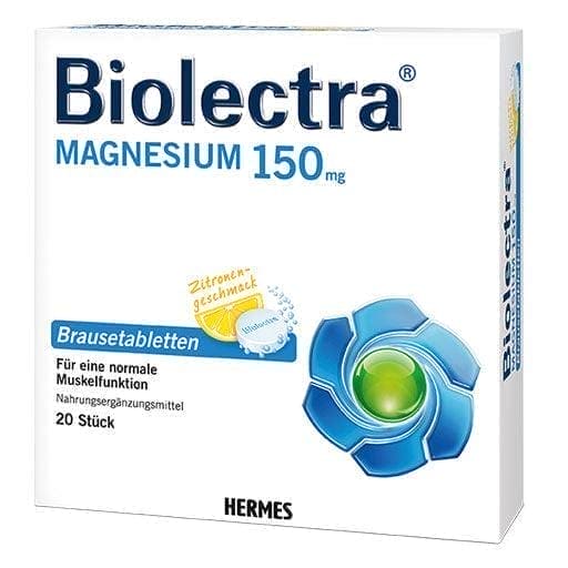 BIOLECTRA Magnesium 150 mg lemon effervescent tablets UK – ELIVERA UK