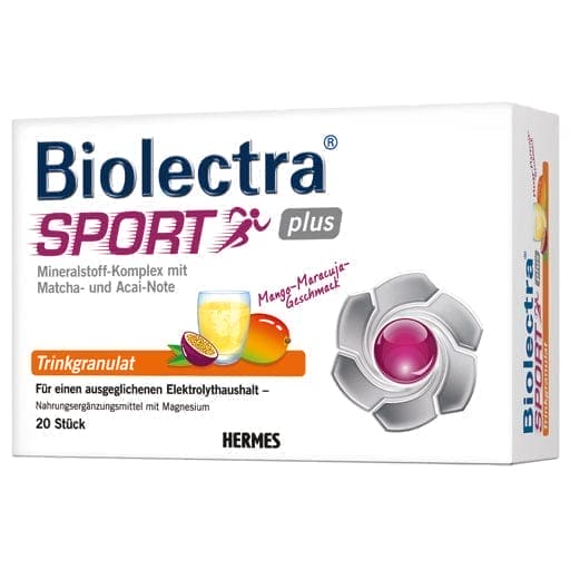 BIOLECTRA Sport Plus drinking granules, magnesium, matcha, acai ...