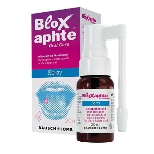 BLOXAPHTE Oral Care aphthae treatment, aphtha ulcer Spray UK – ELIVERA UK