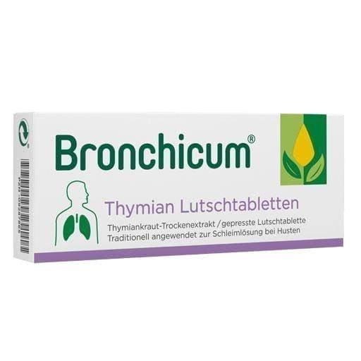 BRONCHICUM Thyme cough lozenges 20 pc UK – ELIVERA UK