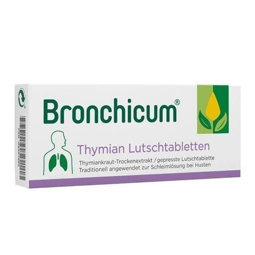 BRONCHICUM thyme lozenges 20 pc – ELIVERA UK