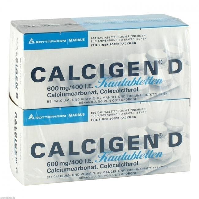 CALCIGEN D, calcium carbonate chewable tablets UK – ELIVERA UK