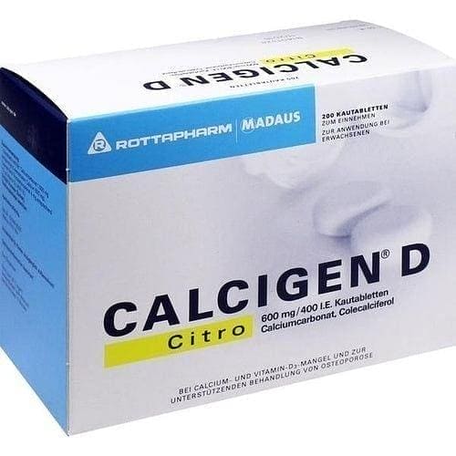 CALCIGEN D Citro , colecalciferol, calcium carbonate chewable tablets ...