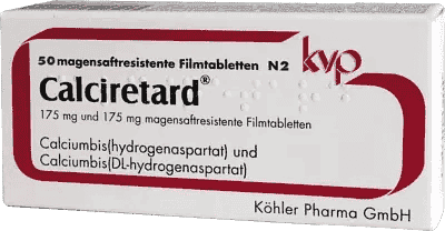 CALCIRETARD calcium aspartate tablets UK – ELIVERA UK