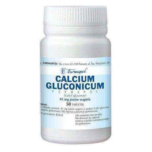 CALCIUM gluconicum x 50 tablets, calcium gluconate UK – ELIVERA UK