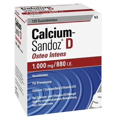 CALCIUM SANDOZ D Osteo intens chewable tablets UK – ELIVERA UK