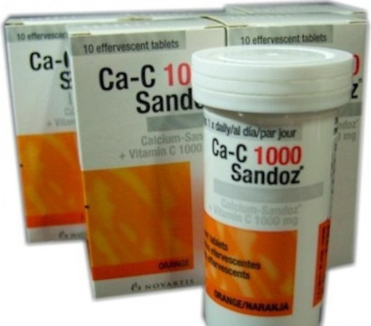 Calcium Sandoz+Vitamin C 10 effervescent tablets – ELIVERA UK
