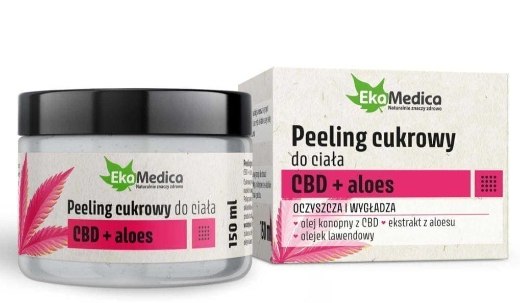 CBD body sugar peeling + aloe vera 150ml UK – ELIVERA UK