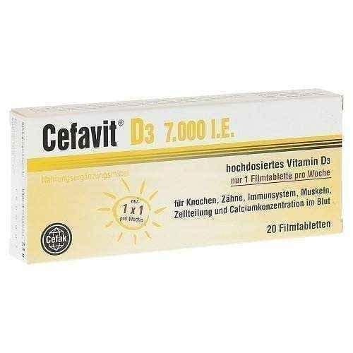 Cefavit 7000j.m D3. x 20 tablets UK – ELIVERA UK