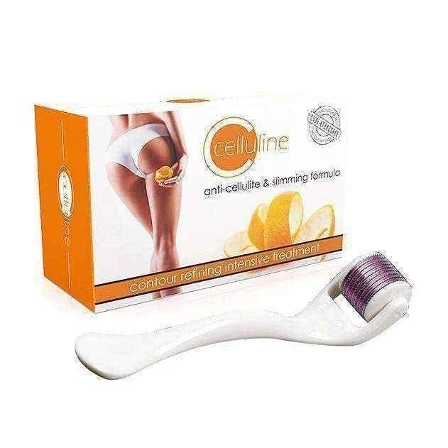 CELLULINE x 12 ampoules + Dermaroller, cellulite treatment UK – ELIVERA UK