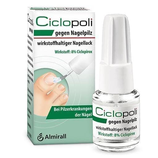 CICLOPOLI against toe nail fungus 6.6 ml ciclopirox UK – ELIVERA UK