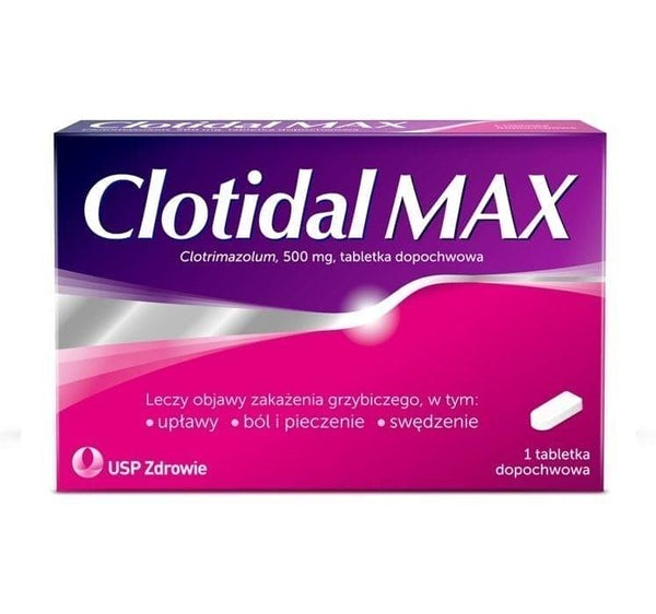 Clotrimazole vaginal tablet, FUNGI, Candida, Clotidal MAX 500 mg ...