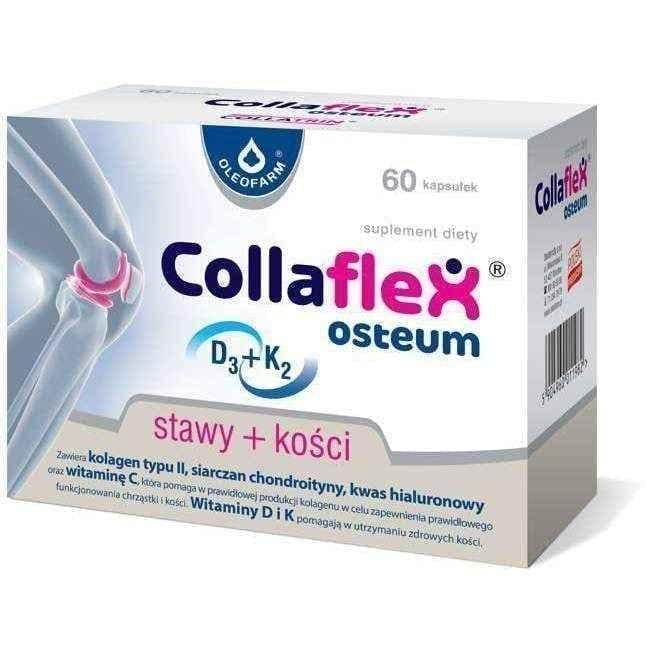 COLLAFLEX OSTEUM x 60 capsules, collagen type 2, hyaluronic acid ...