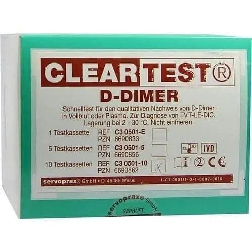 D DIMER test thrombosis or pulmonary embolism – ELIVERA UK