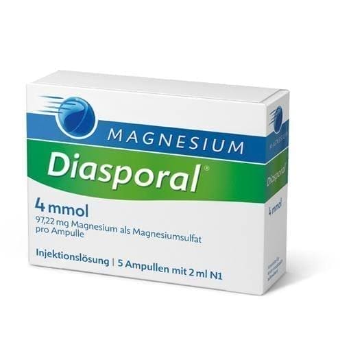 Diasporal magnesium 4 mmol ampoules 5X2 ml – ELIVERA UK