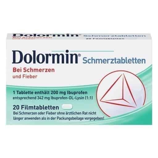 DOLORMIN film-coated tablets 20 pc headache phase in migraines UK ...
