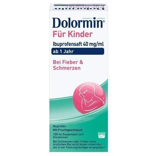 DOLORMIN for children Ibuprofensaft 40 mg / ml Susp. 100 ml UK – ELIVERA UK