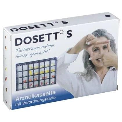 Dosette boxes, dosette box DOSETT S medicine cassette blue UK – ELIVERA UK