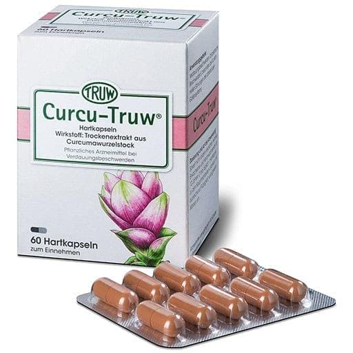 Dyspeptic symptoms, curcuma, bile duct system, CURCU TRUW hard capsules ...