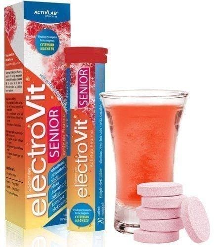 ElectroVit Senior raspberry flavor x 20 potassium effervescent tablets ...