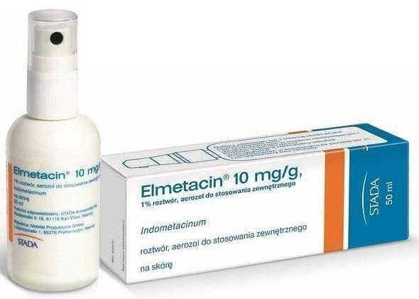 ELMETACIN spray aerosol 50ml, indomethacin – ELIVERA UK