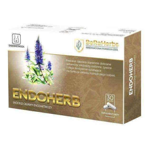 Endometriosis treatment Endoherb x 30 capsules, endometriosis symptoms ...