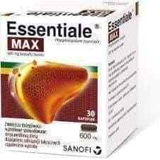 ESSENTIALE MAX 600mg N30 caps. Fatty Liver Detox Regeneration Diseases ...