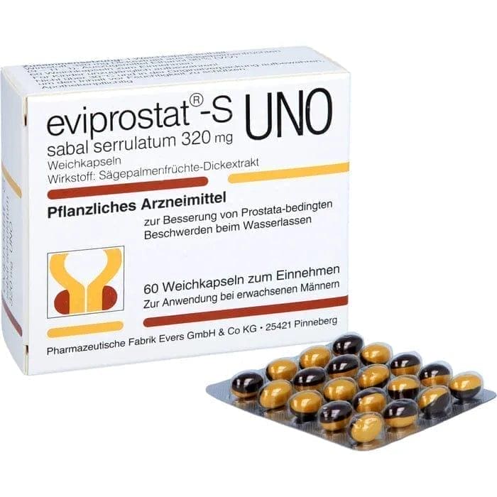 EVIPROSTAT-S sabal serrulatum 320 uno, benign prostate enlargement UK ...