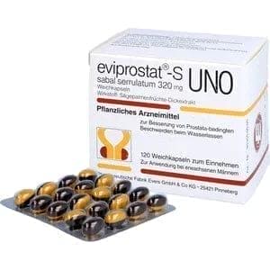 EVIPROSTAT-S sabal serrulatum 320 uno, benign prostate enlargement UK ...