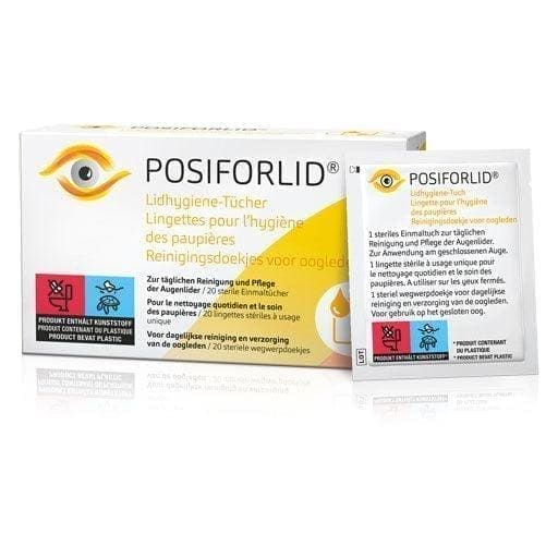 Eyelid hygiene wipes for blepharitis POSIFORLID – ELIVERA UK