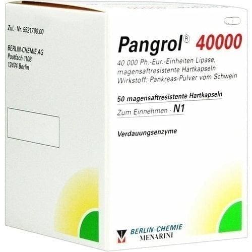 Fat maldigestion, exocrine pancreatic insufficiency, PANGROL 40,000 UK ...