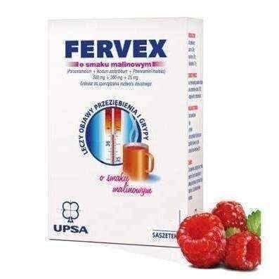 FERVEX flavored with raspberry, fervex malina cena x 12 sachets UK ...
