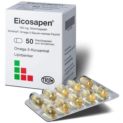 Fish oil rich in omega-3 acids, EICOSAPEN soft capsules UK – ELIVERA UK