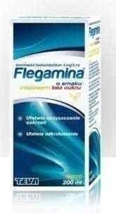 FLEGAMINA mint without sugar syrup 200ml respiratory infections UK ...