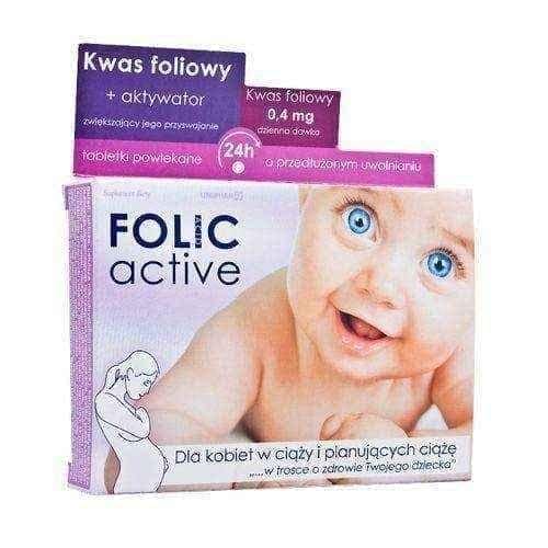 Folic ACTIVE x 30 tablets, folic acid UK – ELIVERA UK