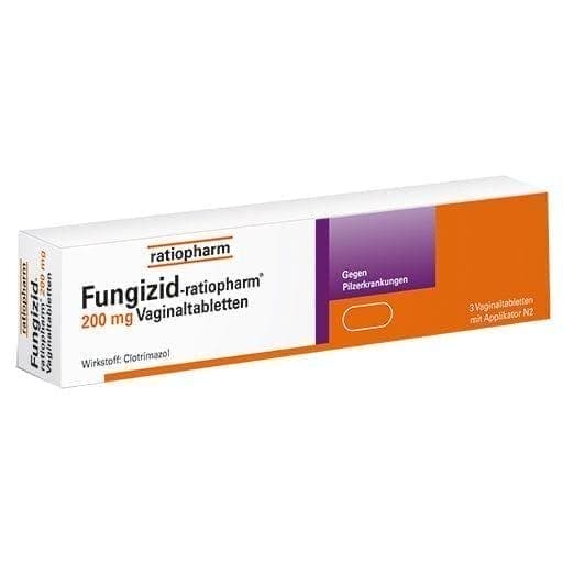 FUNGIZID-ratiopharm 200 mg vaginal clotrimazole tablets, vaginal ...
