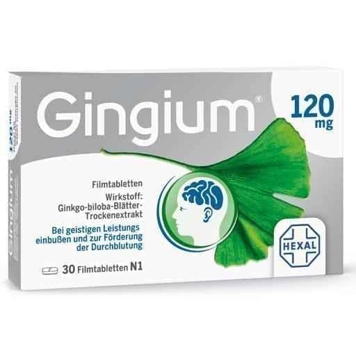 GINGIUM 120 mg film-coated 30 tablets UK – ELIVERA UK