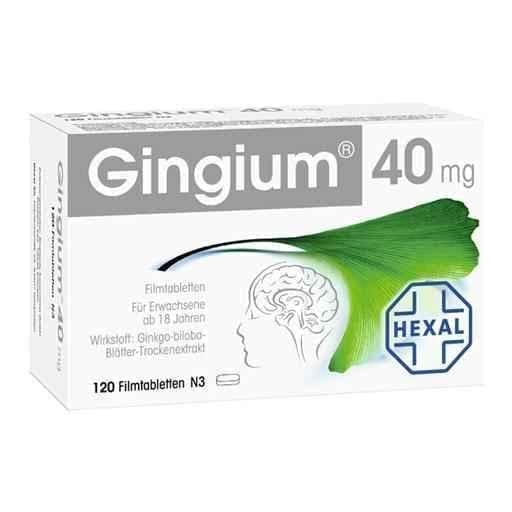 GINGIUM 40 mg film-coated tablets 120 pcs – ELIVERA UK