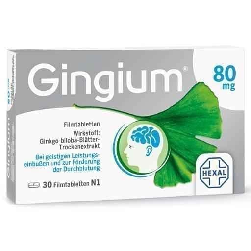 GINGIUM 80 mg film-coated tablets 30 pcs – ELIVERA UK