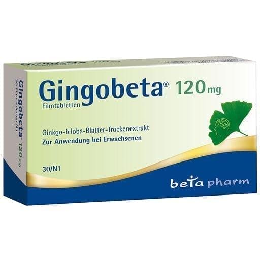 GINGOBETA, ginkgo leaf 120 mg film-coated tablets UK – ELIVERA UK