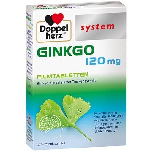 Ginkgo 120 mg, Ginkgo biloba system film-coated tablets UK – ELIVERA UK