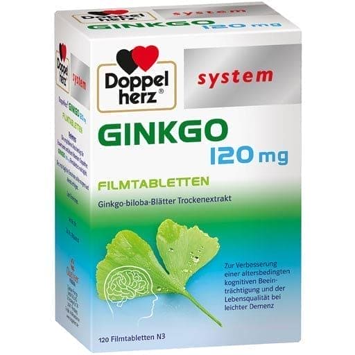 Ginkgo 120 mg, Ginkgo biloba system film-coated tablets – ELIVERA UK