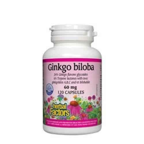 Ginkgo Biloba 60 mg, 120 capsules – ELIVERA UK