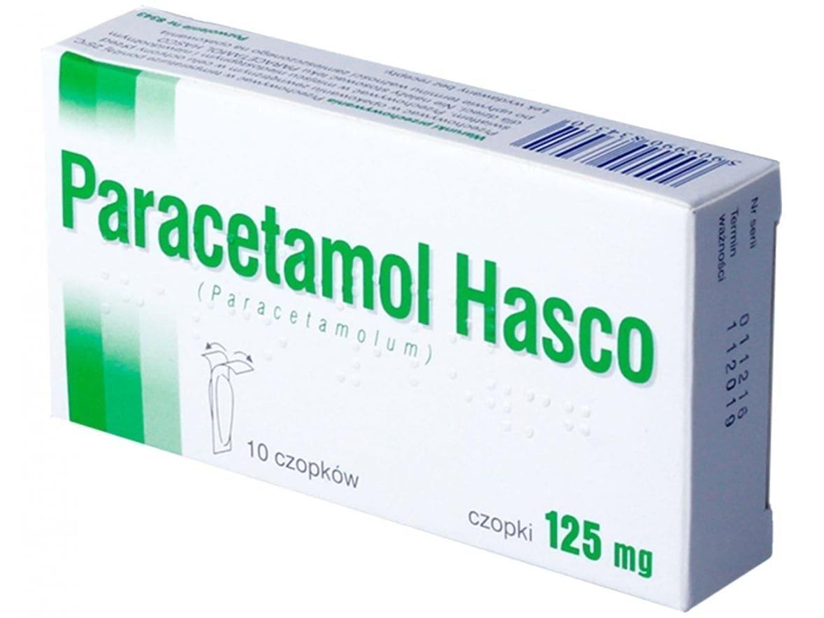 Hasco paracetamol 0.125G suppositories – ELIVERA UK