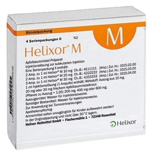 HELIXOR M series pack II Malignant diseases ampoules UK – ELIVERA UK