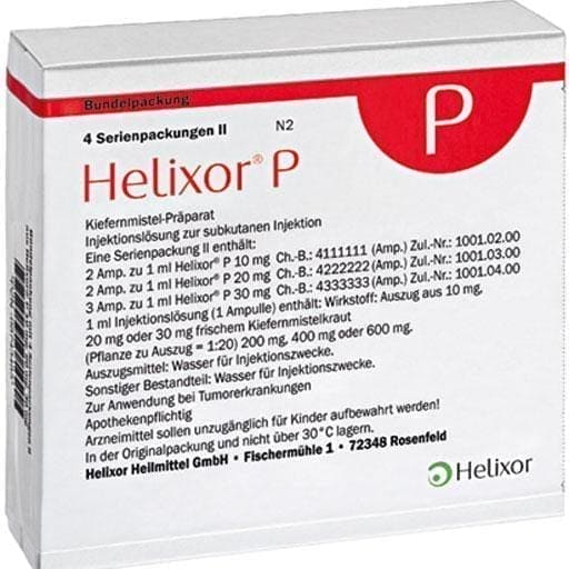 HELIXOR P series pack II Malignant, benign tumor ampoules UK – ELIVERA UK